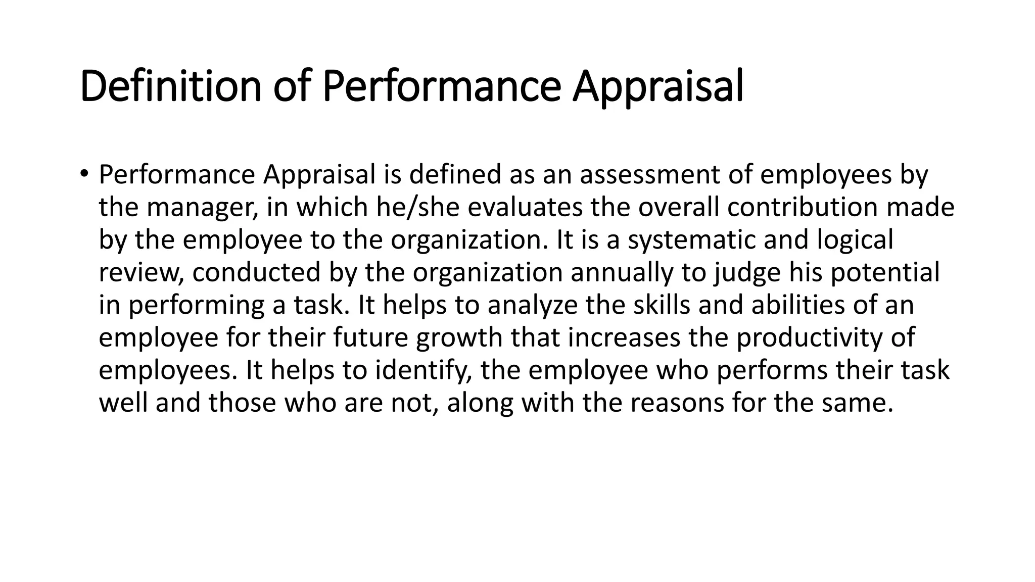 Difference Between Performance Management And Performance Appraisal pptx