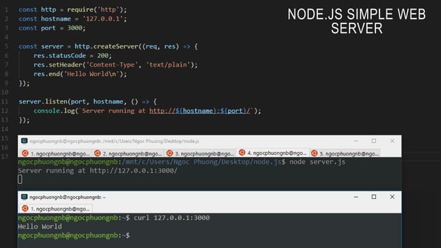 Difference between php and node | PPT