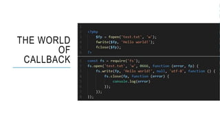 Difference between php and node | PPT