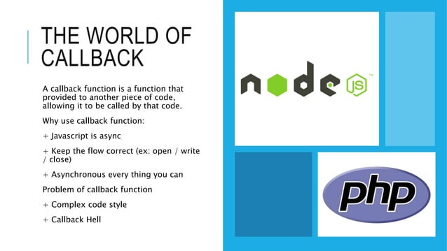 Difference between php and node | PPT