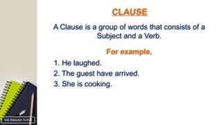 Difference between phrase and clause | PPTX