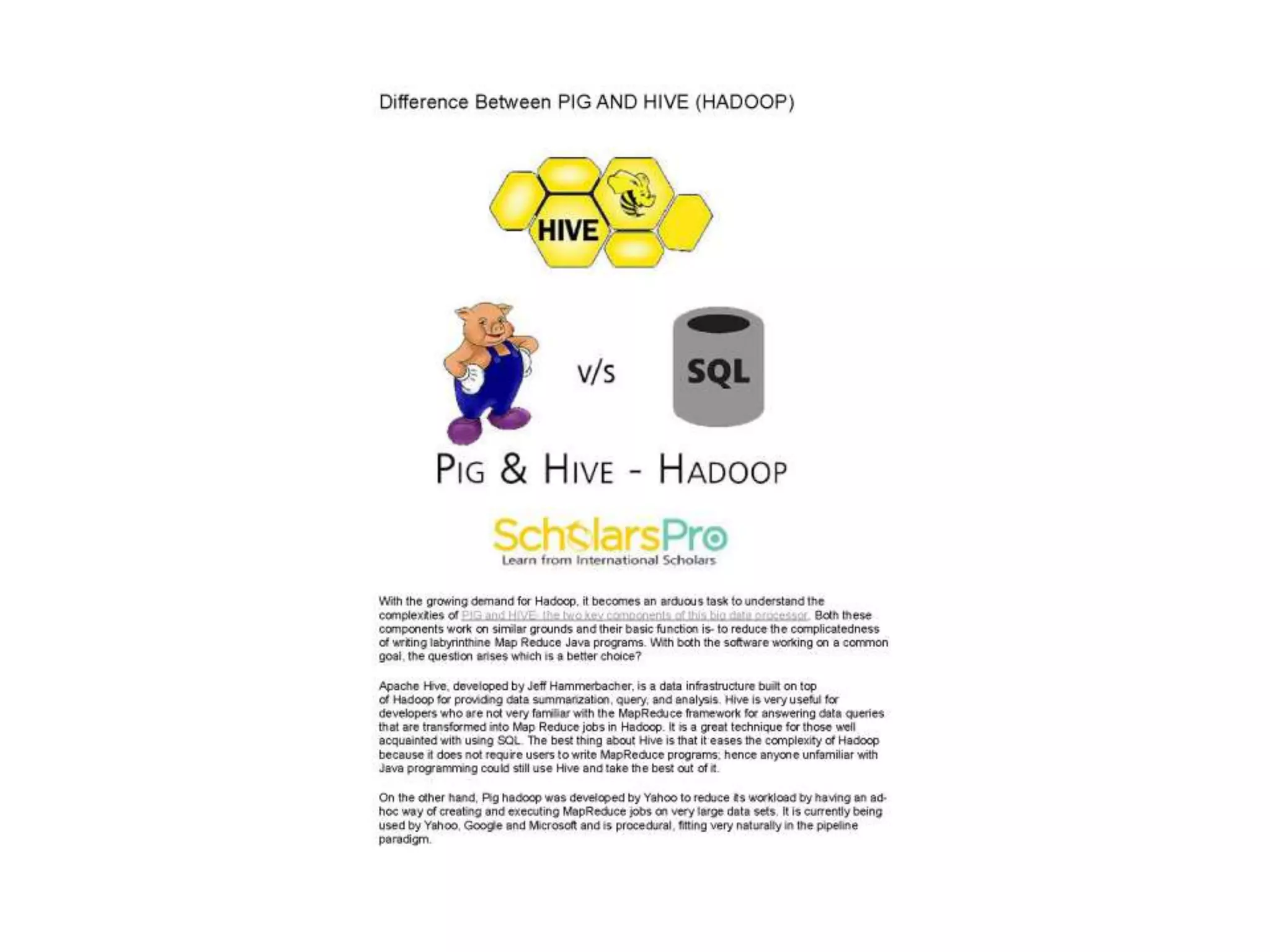 Difference between pig_and_hive | PPTX