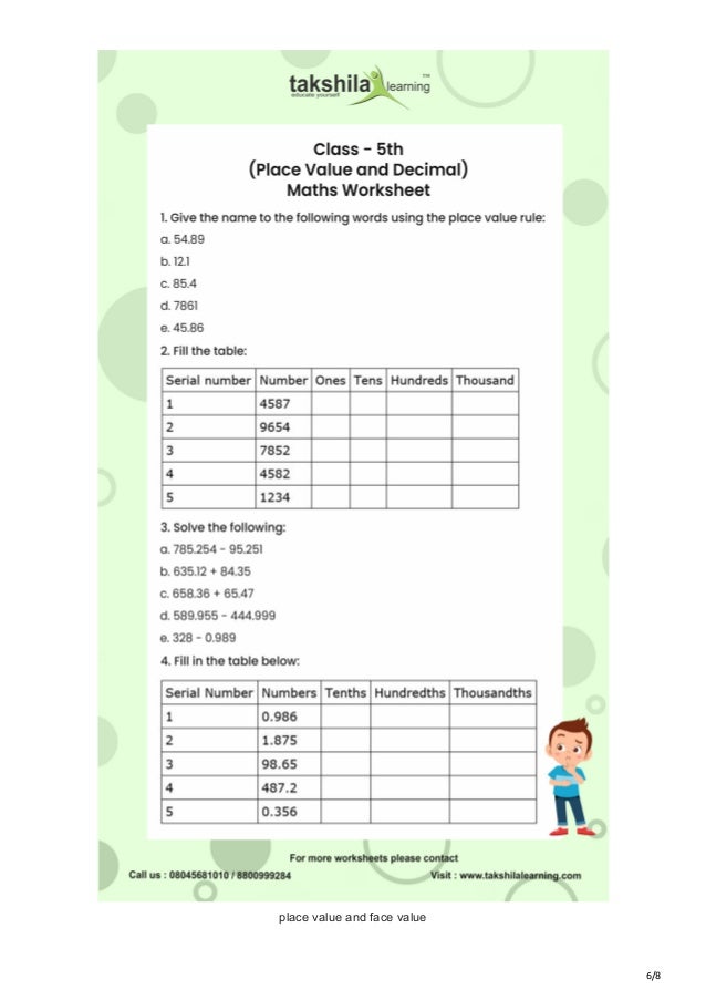 Difference Between Place Value And Face Value pdf Difference Between Place Value And Face Value pdf