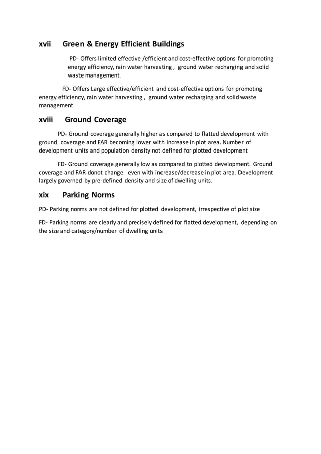 Difference between plotted development and flatted development | DOCX ...