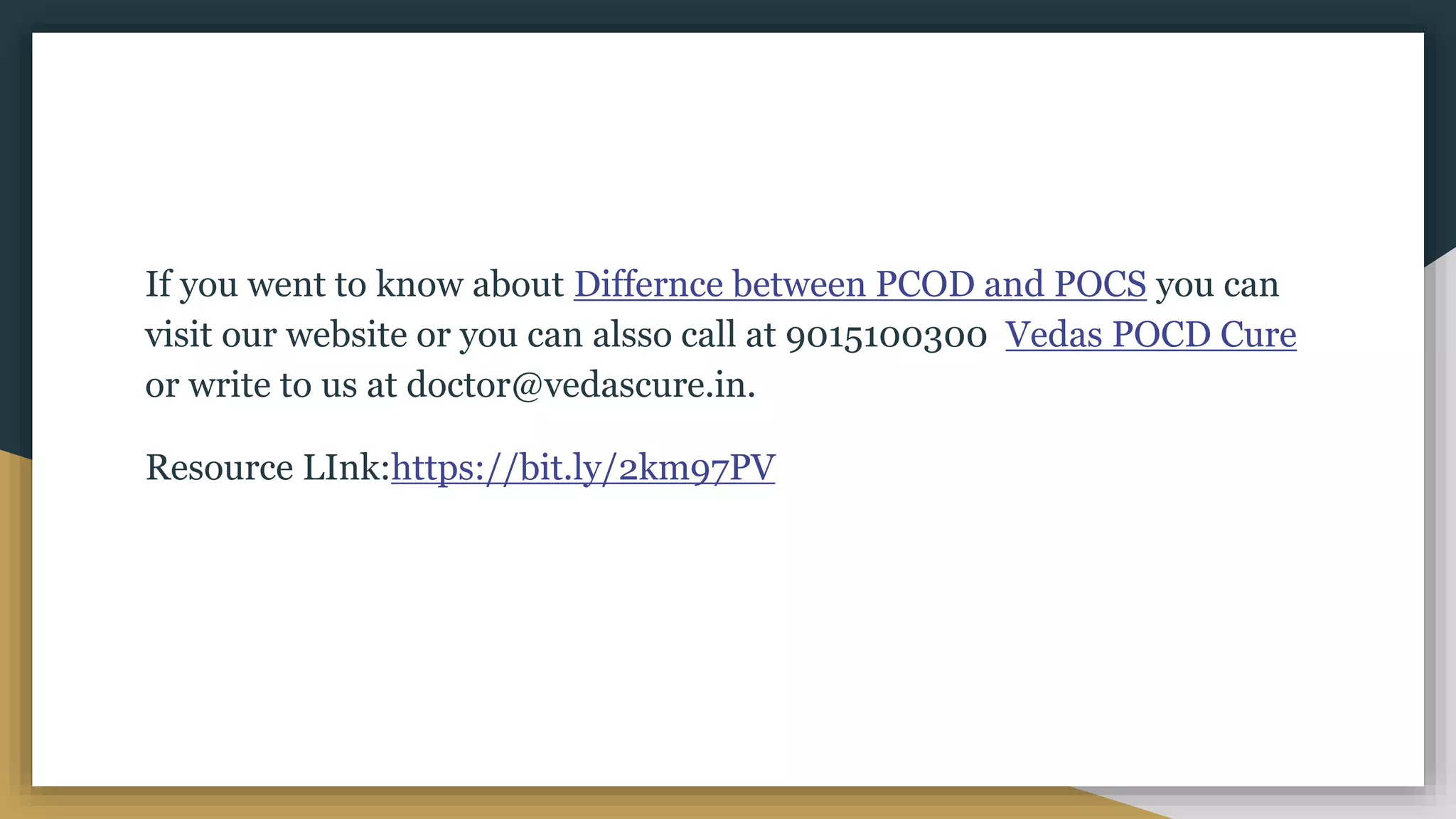 Difference between pocd and pocs | PPTX
