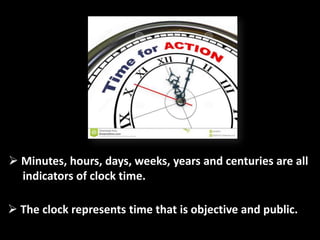 Difference between psychological time and clock time with reference to ...