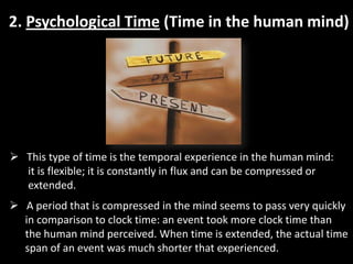 Difference between psychological time and clock time with reference to ...