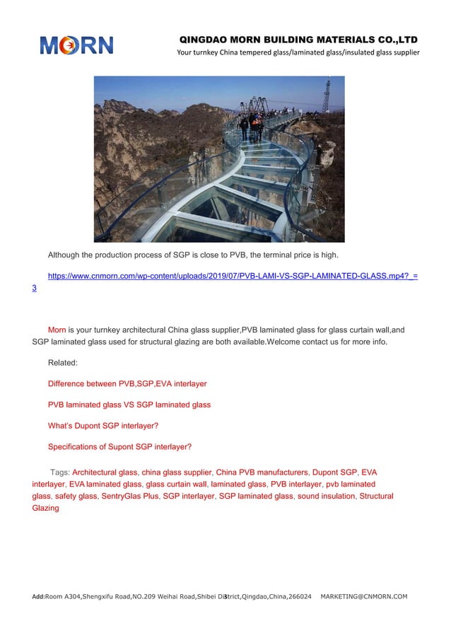 Difference between pvb,eva ,sgp interlayer | PDF