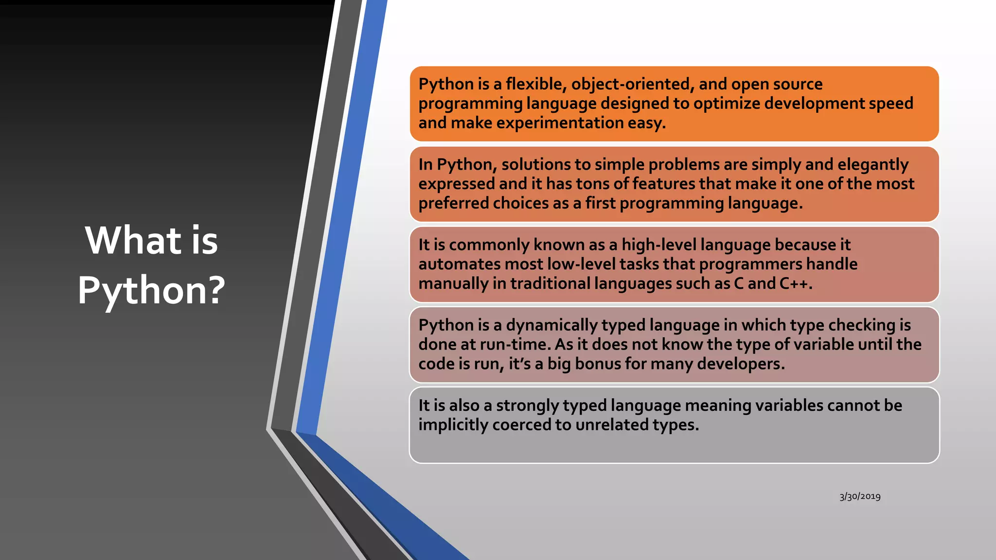 Difference Between Python And C Pptx Programming Languages