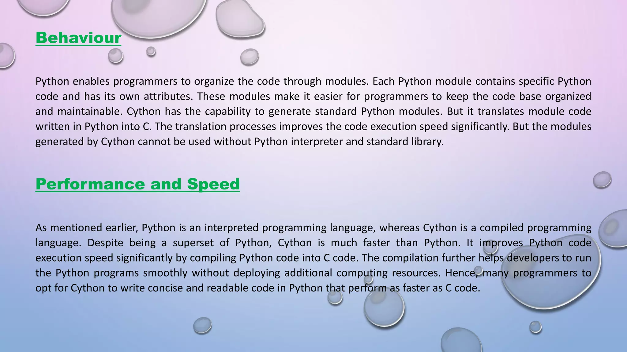 Difference Between Python And Cython Ppt