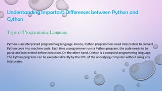 Difference between python and cython | PDF