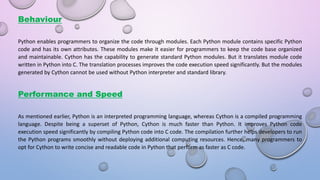 Difference between python and cython | PDF