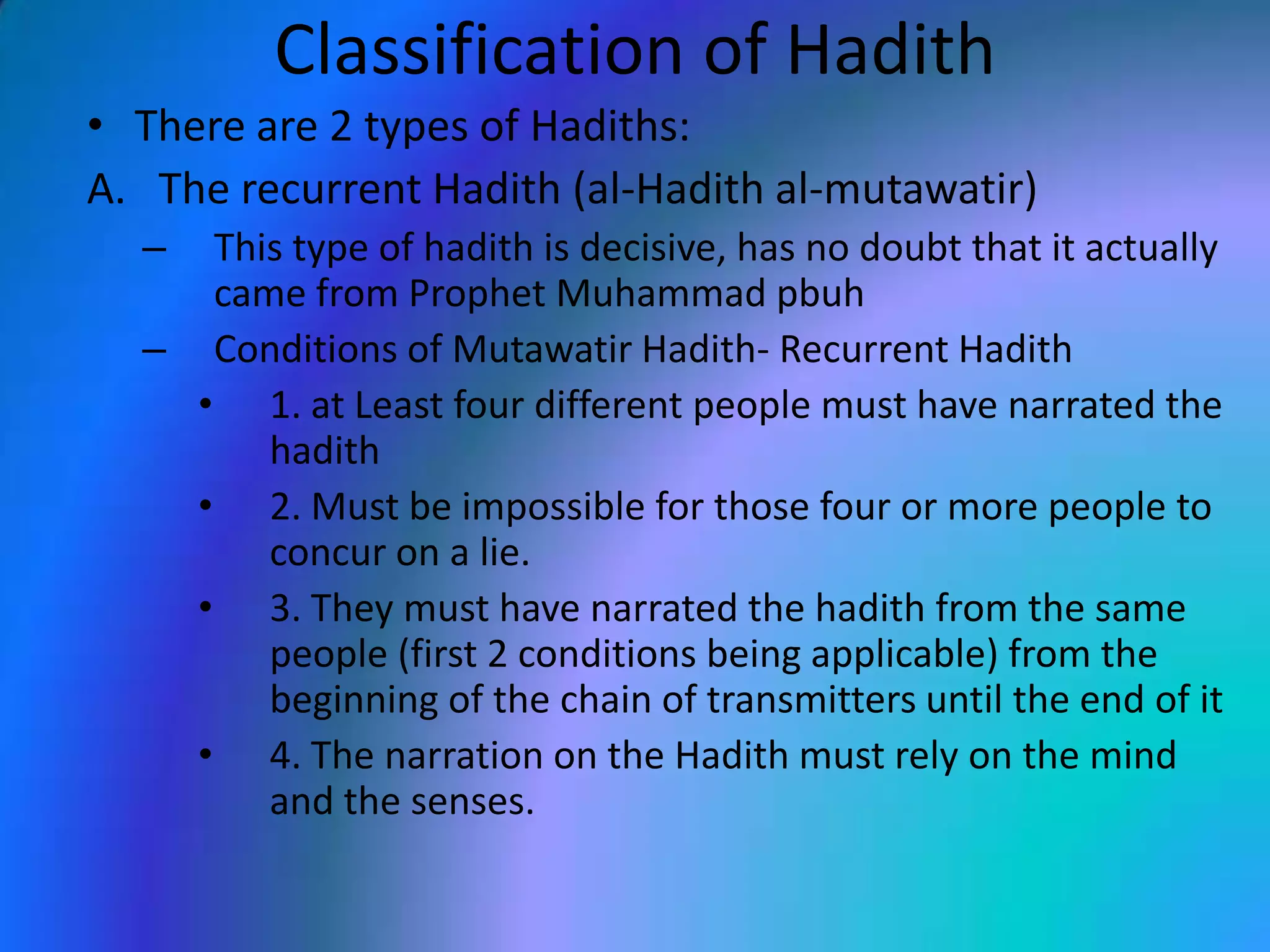 Difference between quran and hadith | PPTX