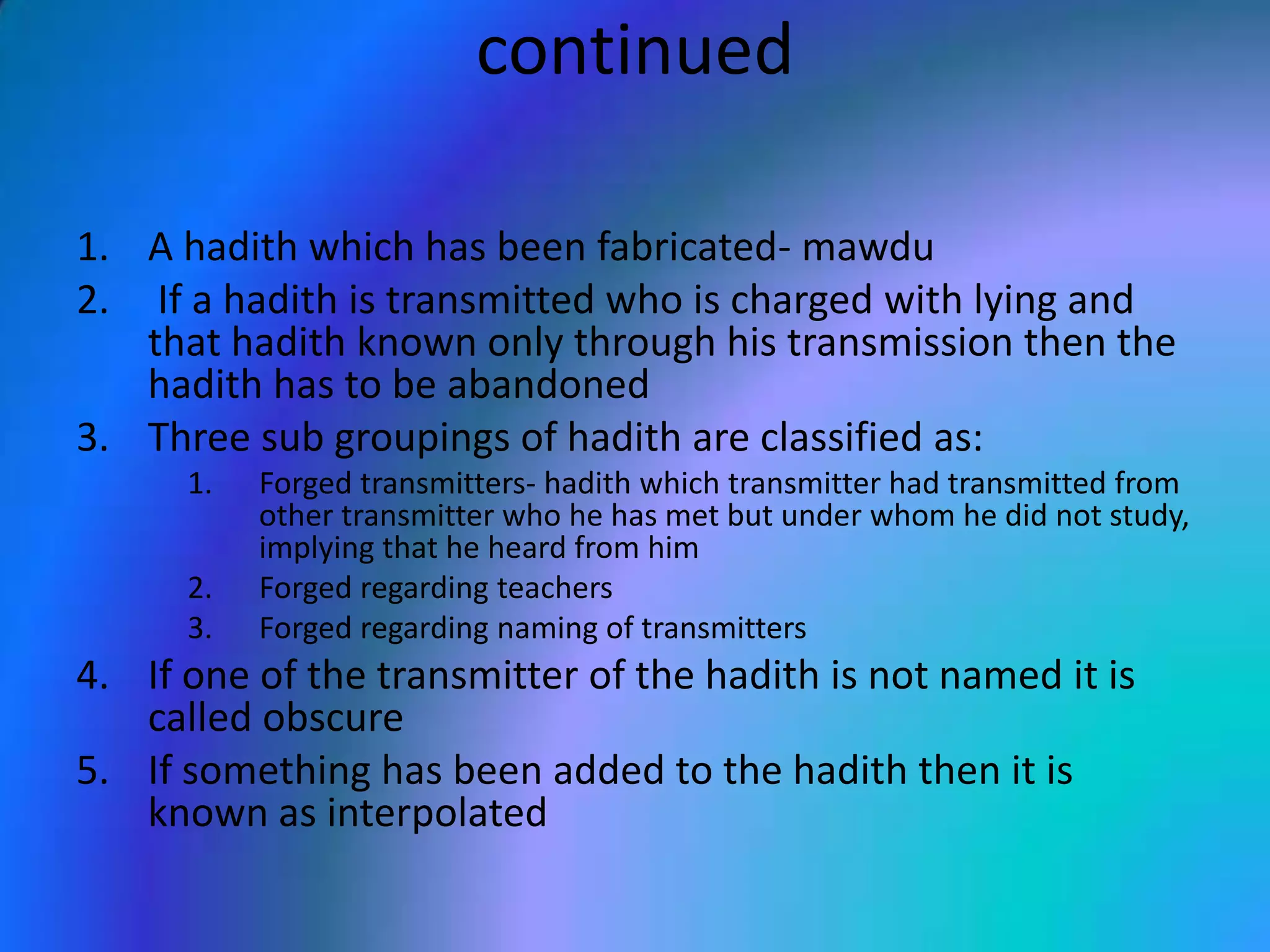 Difference between quran and hadith | PPTX