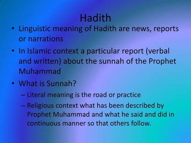 Difference between quran and hadith | PPTX | Islam | Religion & Spirituality