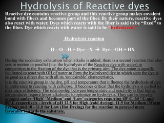 Difference between reactive dye and disperse dye on fabric | PPTX ...