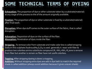Difference between reactive dye and disperse dye on fabric | PPTX