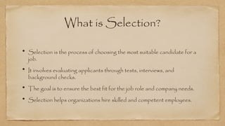 Difference between Recruitment and Selection..pptx