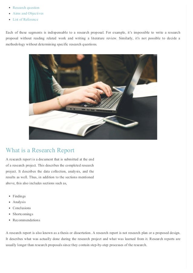 Difference Between Research Proposal And Research Report Comparison Difference Between Research Proposal And Research Report Comparison