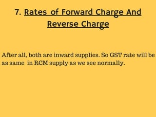 Difference Between Reverse Charge And Forward Charge in GST | PDF