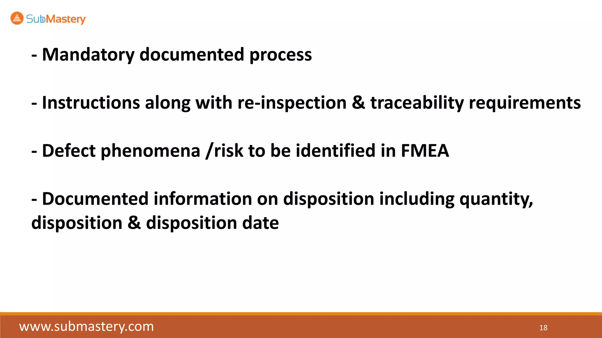 Difference between rework and repair as per IATF 16949:2106 | PDF