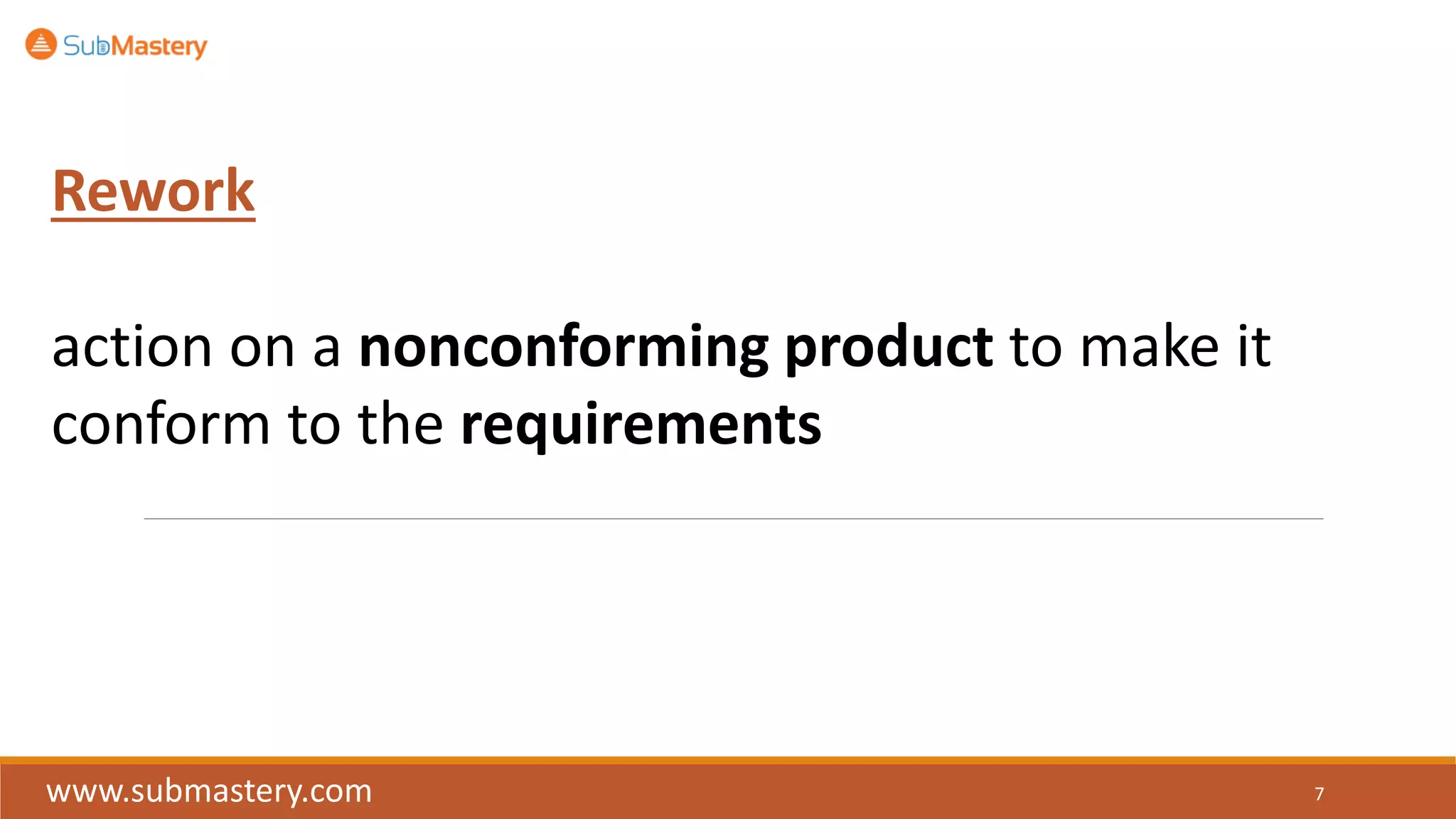 Difference between rework and repair as per IATF 16949:2106 | PDF