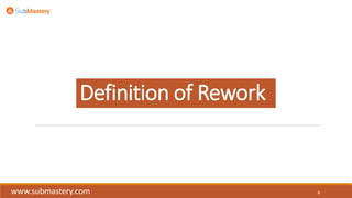 Difference between rework and repair as per IATF 16949:2106 | PDF