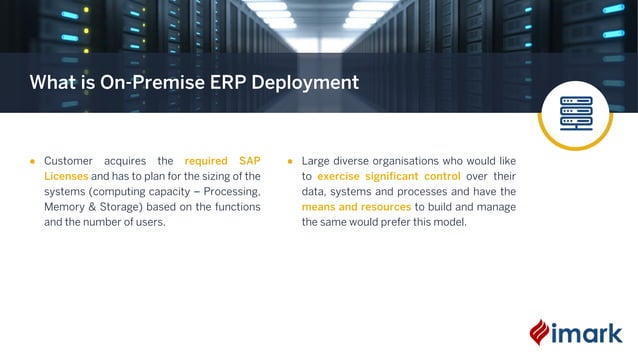 Difference between sap cloud delivered erp vs sap on premise erp | PPT