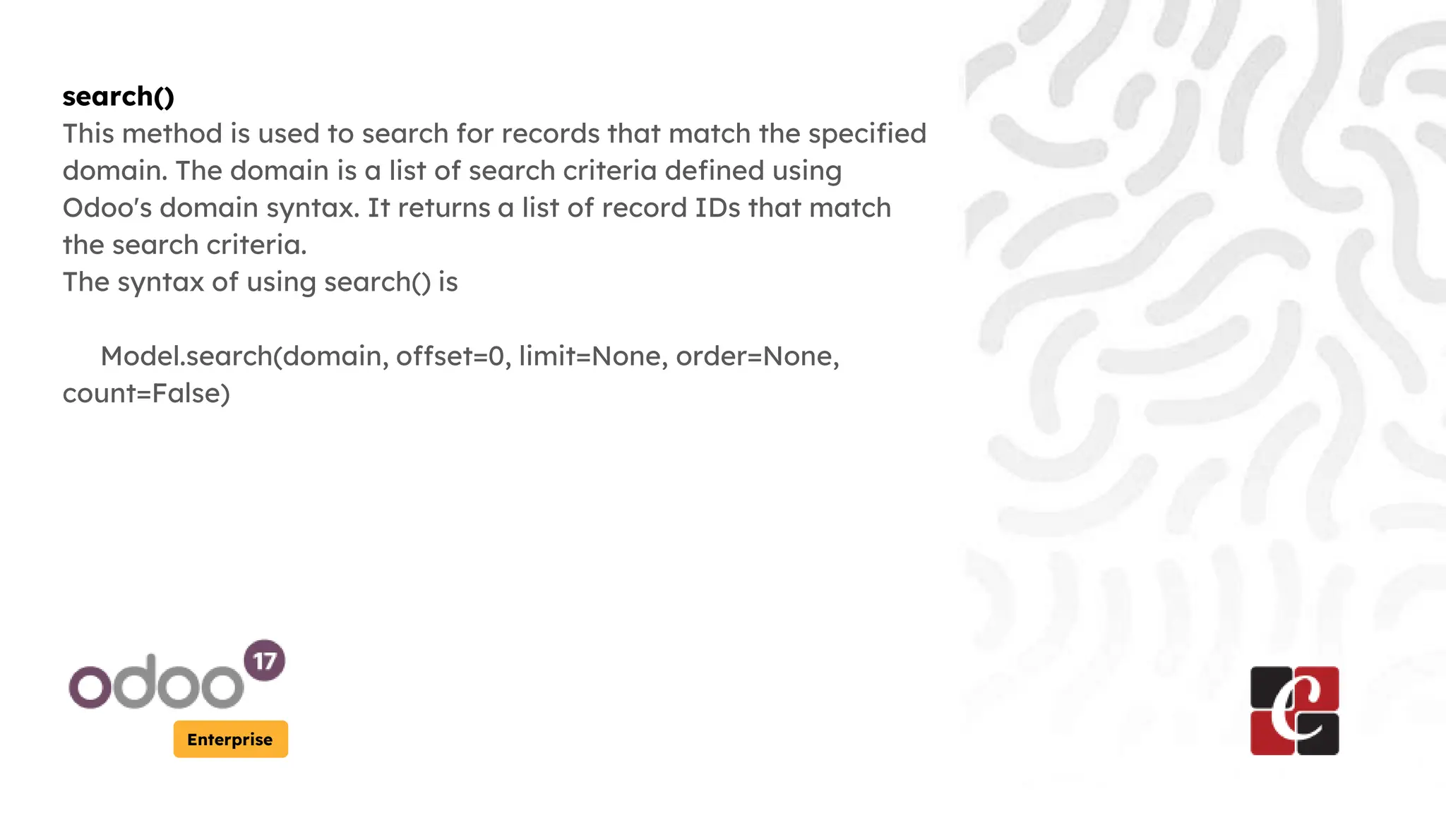 Difference Between Search & Browse Methods in Odoo 17 | PPTX