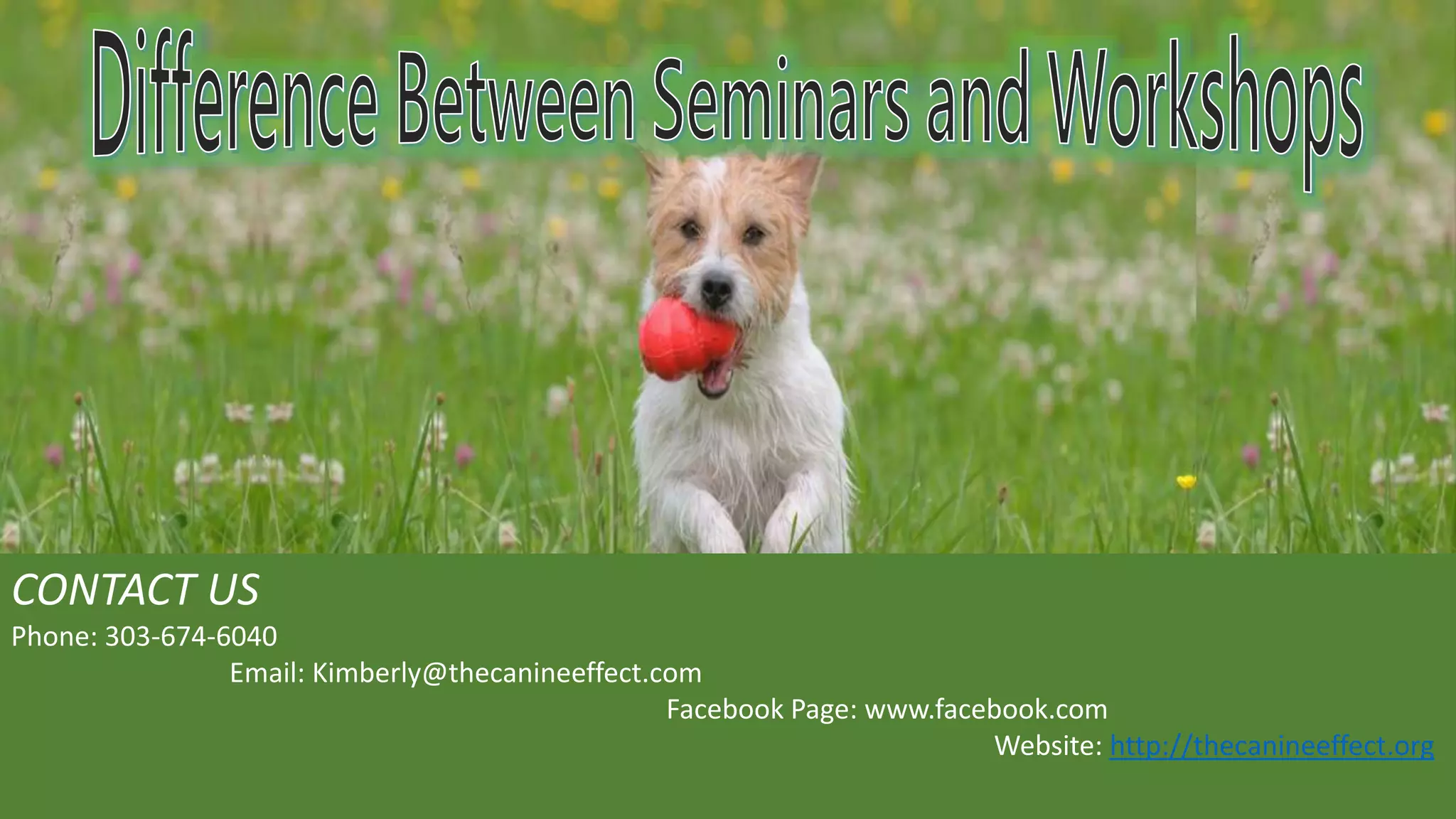 Difference between seminars and workshops | PPTX