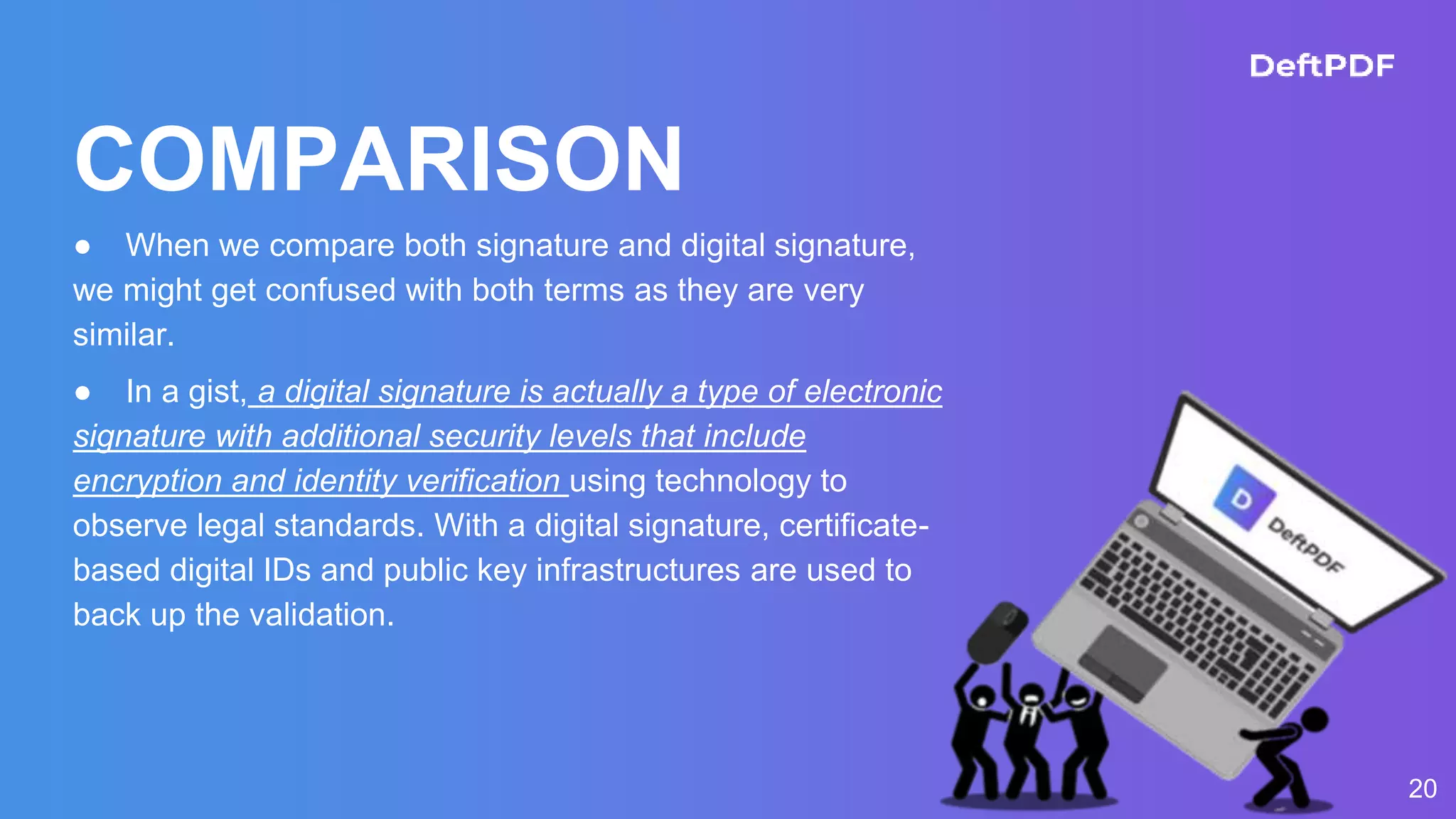 Difference between eSignature, digital signature and digital footprint ...