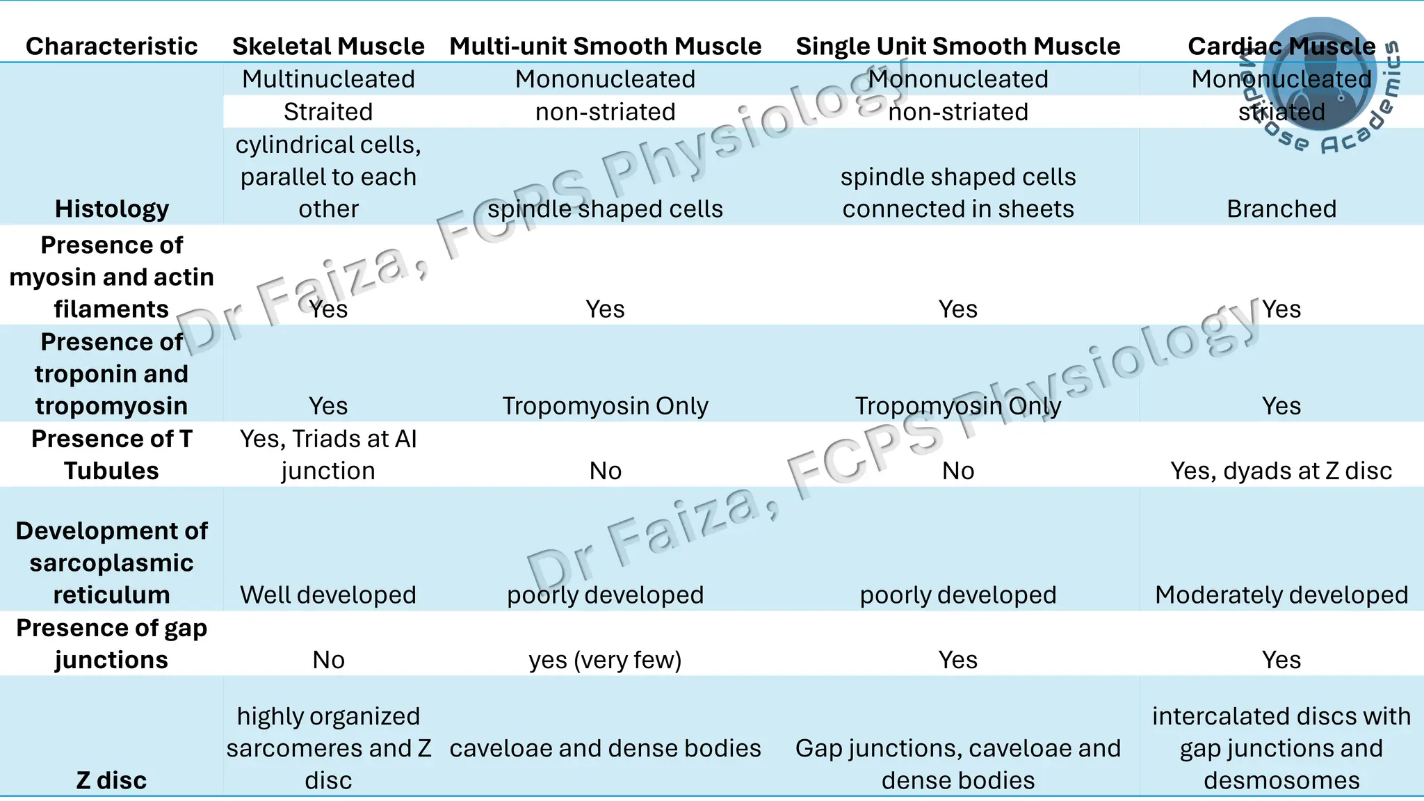 Difference Between Skeletal Smooth and Cardiac Muscles | PDF