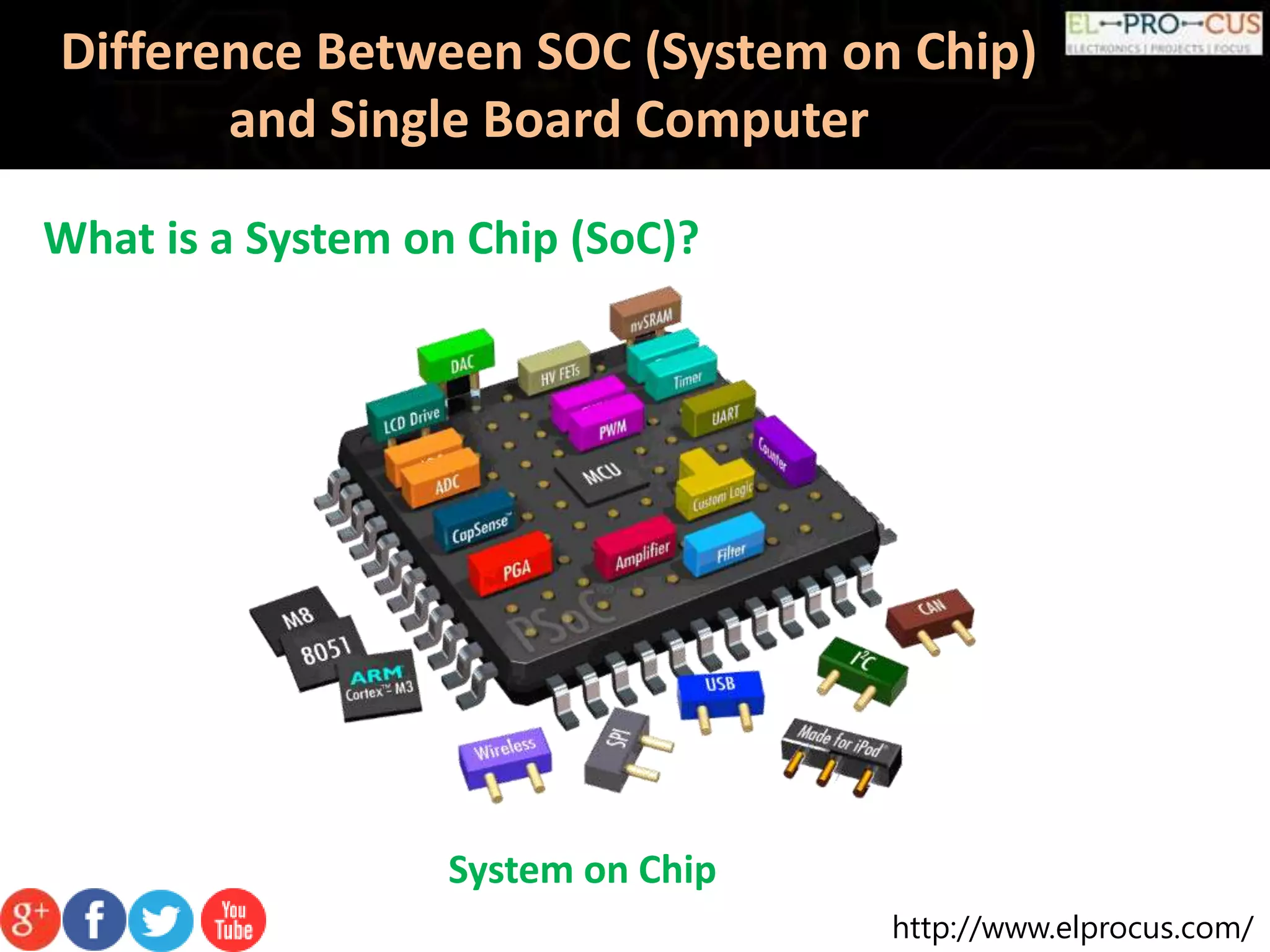 Difference between soc and single board computer ppt1 | PPTX