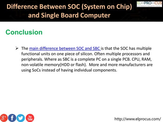 Difference between soc and single board computer ppt1 | PPTX