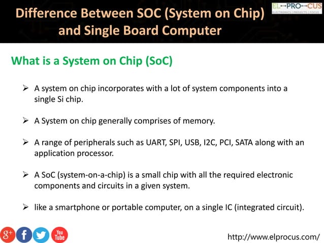 Difference between soc and single board computer ppt1 | PPTX