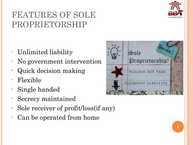 Difference between Sole Proprietorship, Partnership & Joint Stock Company | PPT