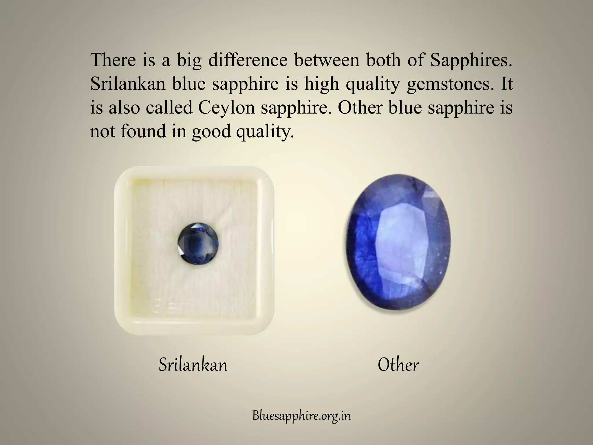 Difference Between Srilankan Blue Sapphire and Local Blue Sapphire | PPT