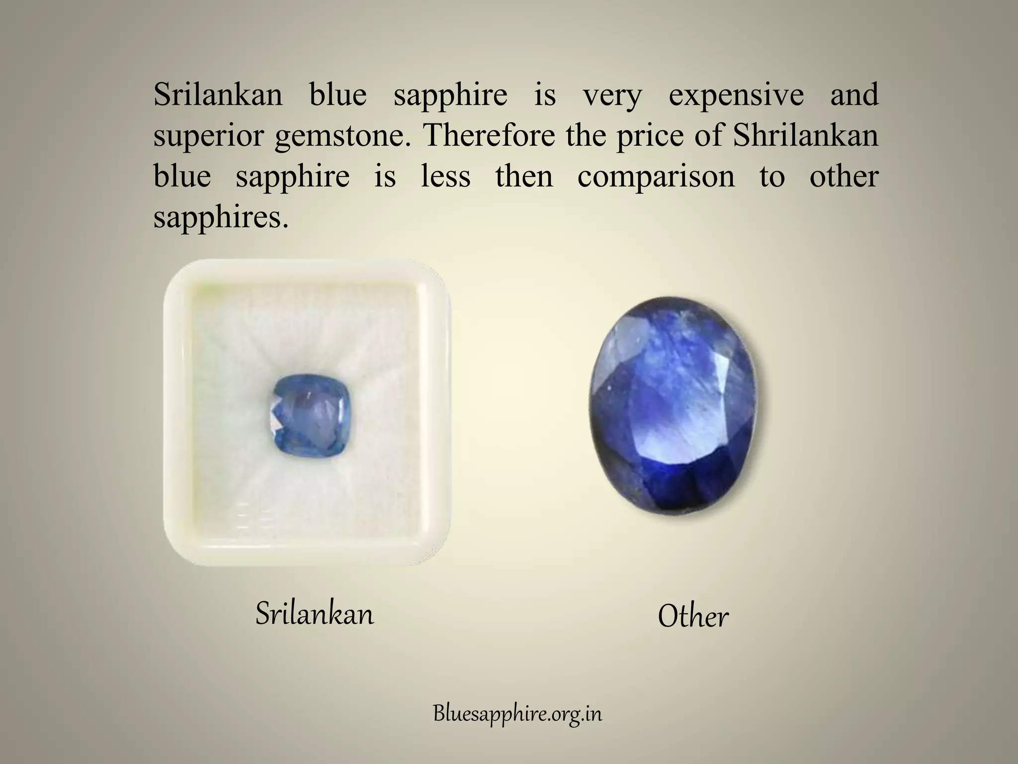 Difference Between Srilankan Blue Sapphire and Local Blue Sapphire | PPT