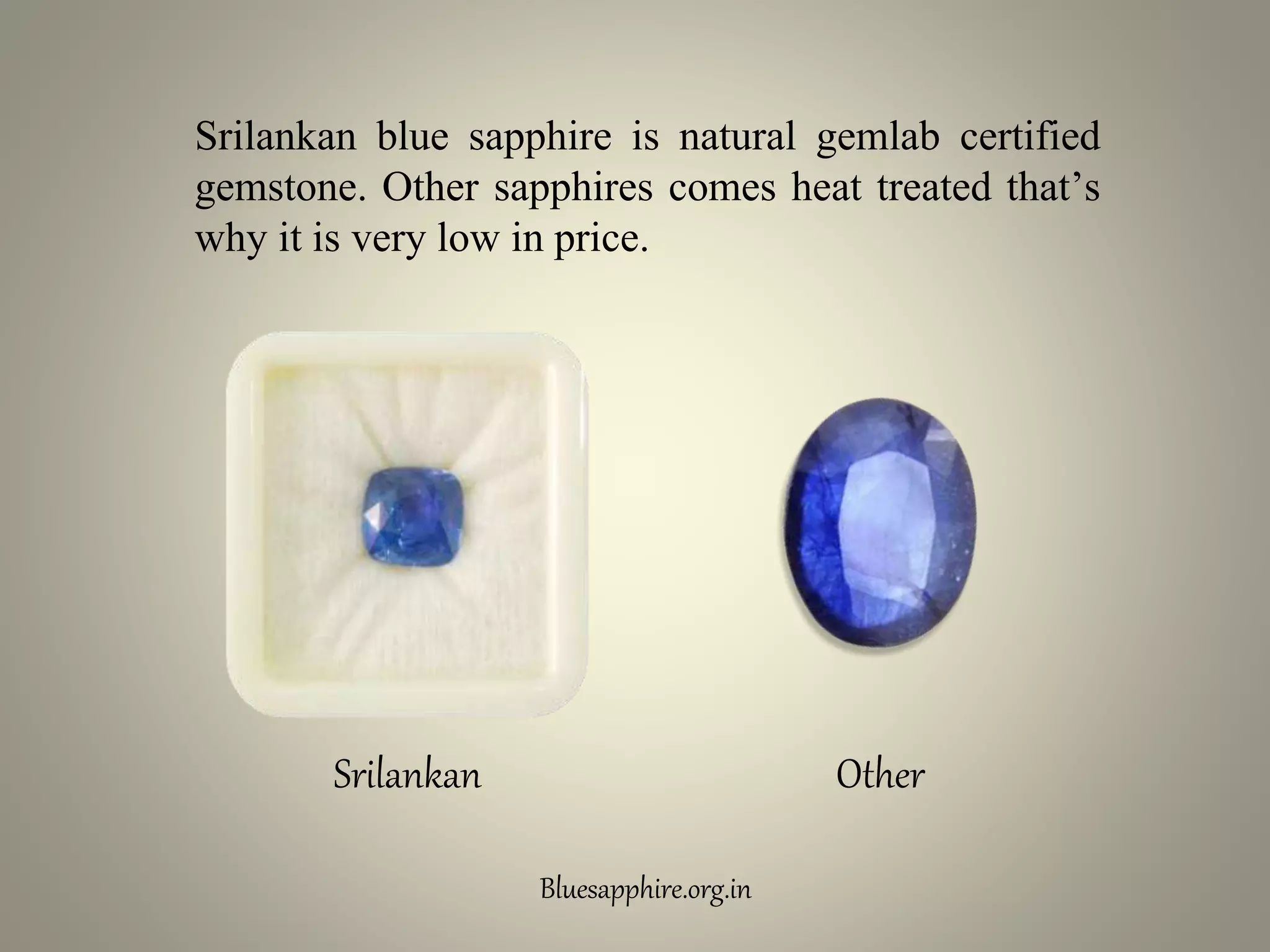 Difference Between Srilankan Blue Sapphire and Local Blue Sapphire | PPT