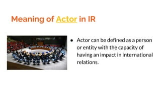 Difference State Actors and Non state Actors | PDF