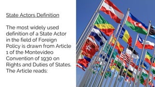 Difference State Actors and Non state Actors | PDF