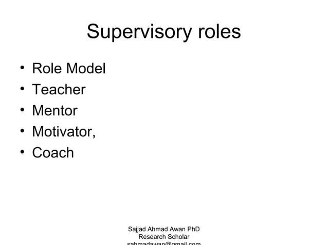 Difference between supervision and monitoring by sajjad awan | PPT