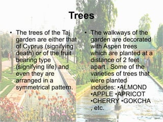 Difference between taj mahal n shalimar bagh | PPTX