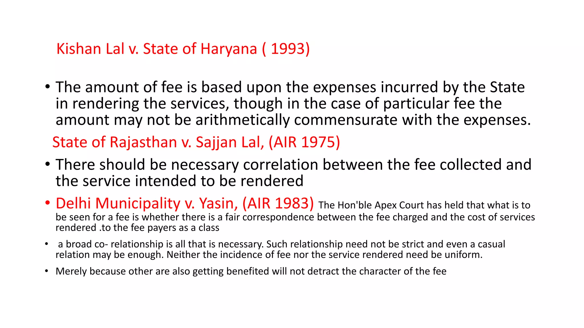 DIFFERENCE BETWEEN TAX AND FEES | PPTX