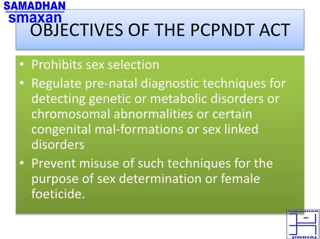 Difference between the pcpndt act | PPT