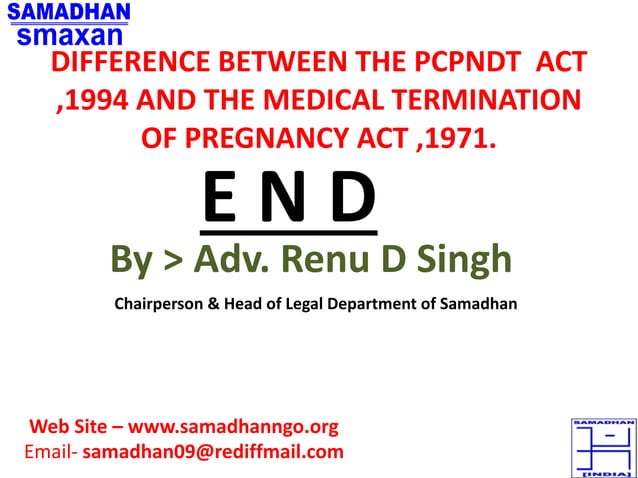 Difference between the pcpndt act | PPT