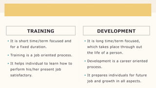 DIFFERENCE BETWEEN TRAINING & DEVELOPMENT.pptx