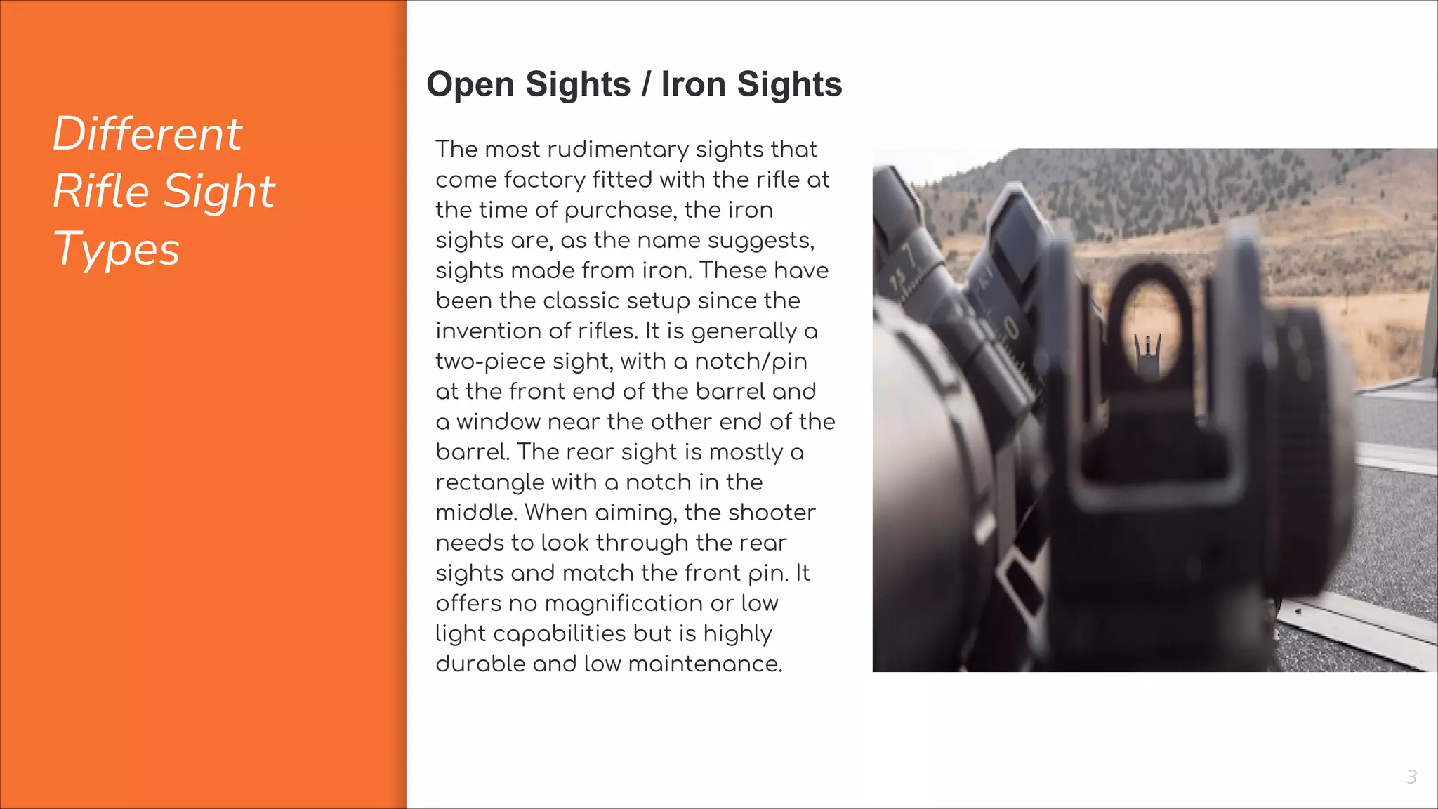 Difference between various sights for a rifle | PDF