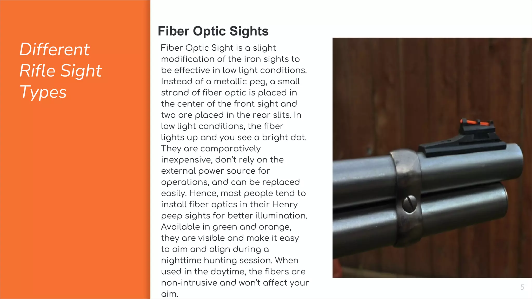 Difference between various sights for a rifle | PDF