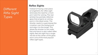 Difference between various sights for a rifle | PDF